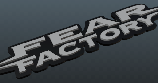 Fear Factory logo by Wyldkaarde | Download free STL model | Printables.com