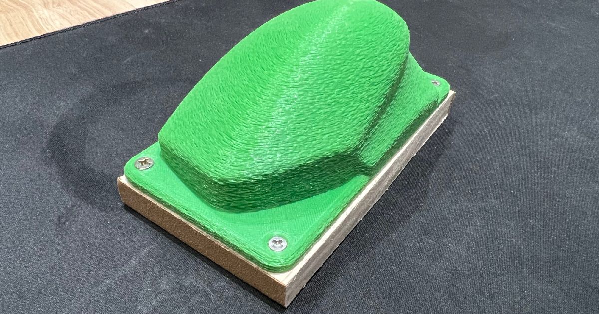 Ergonomic Sanding Block By Chriscow Download Free Stl Model