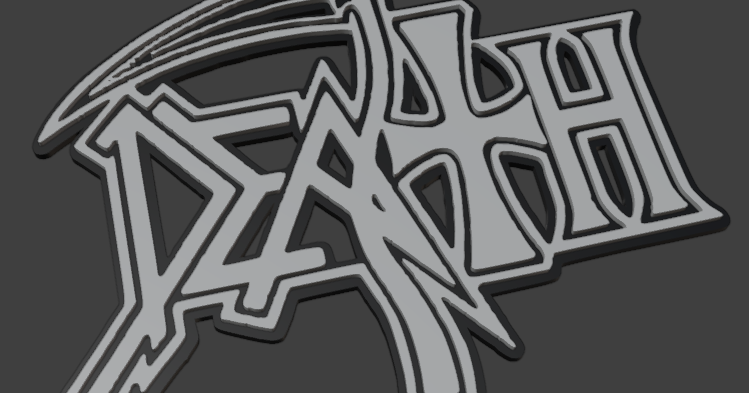 Death logo by Wyldkaarde | Download free STL model | Printables.com
