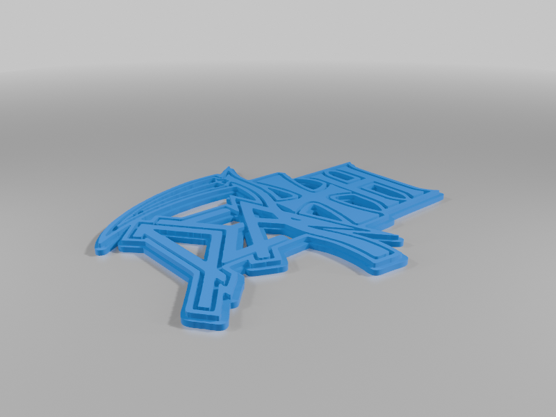 Death logo by Wyldkaarde | Download free STL model | Printables.com