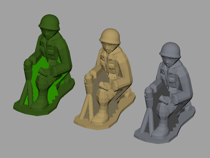 Lowpoly Armies - WW2 Mortar Extra Sturdy Army Men Toy Soldier von ...