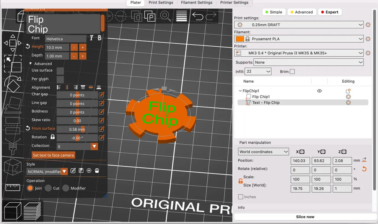 MakerChip for Single Extruder printers - FlipChip by Girl on the Rocks ...