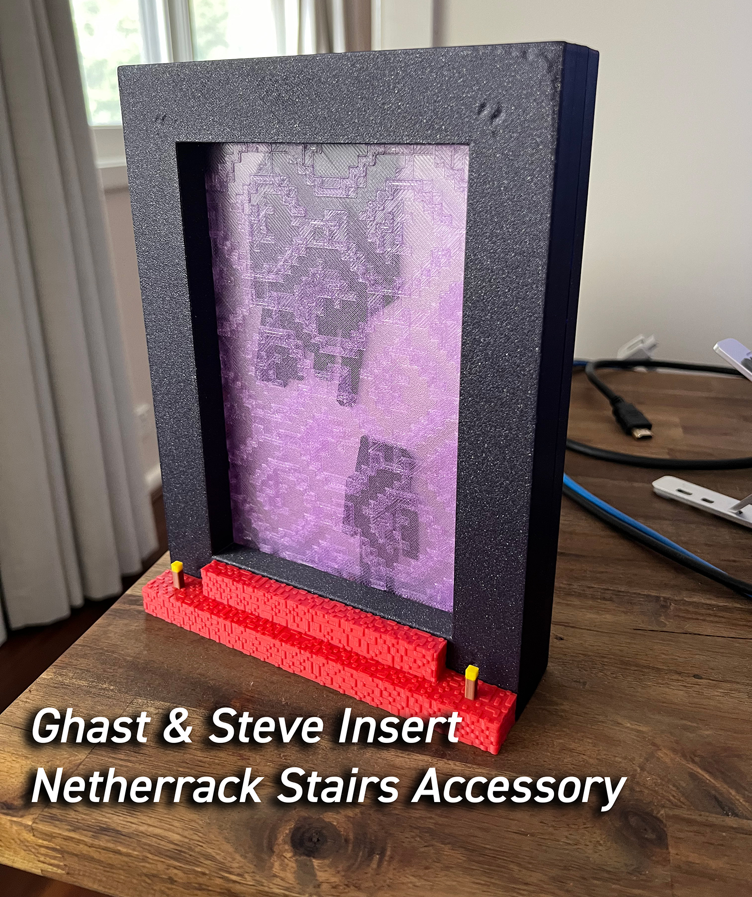 Minecraft Nether Portal LED Lamp (WLED Compatible) by Jackalolz ...