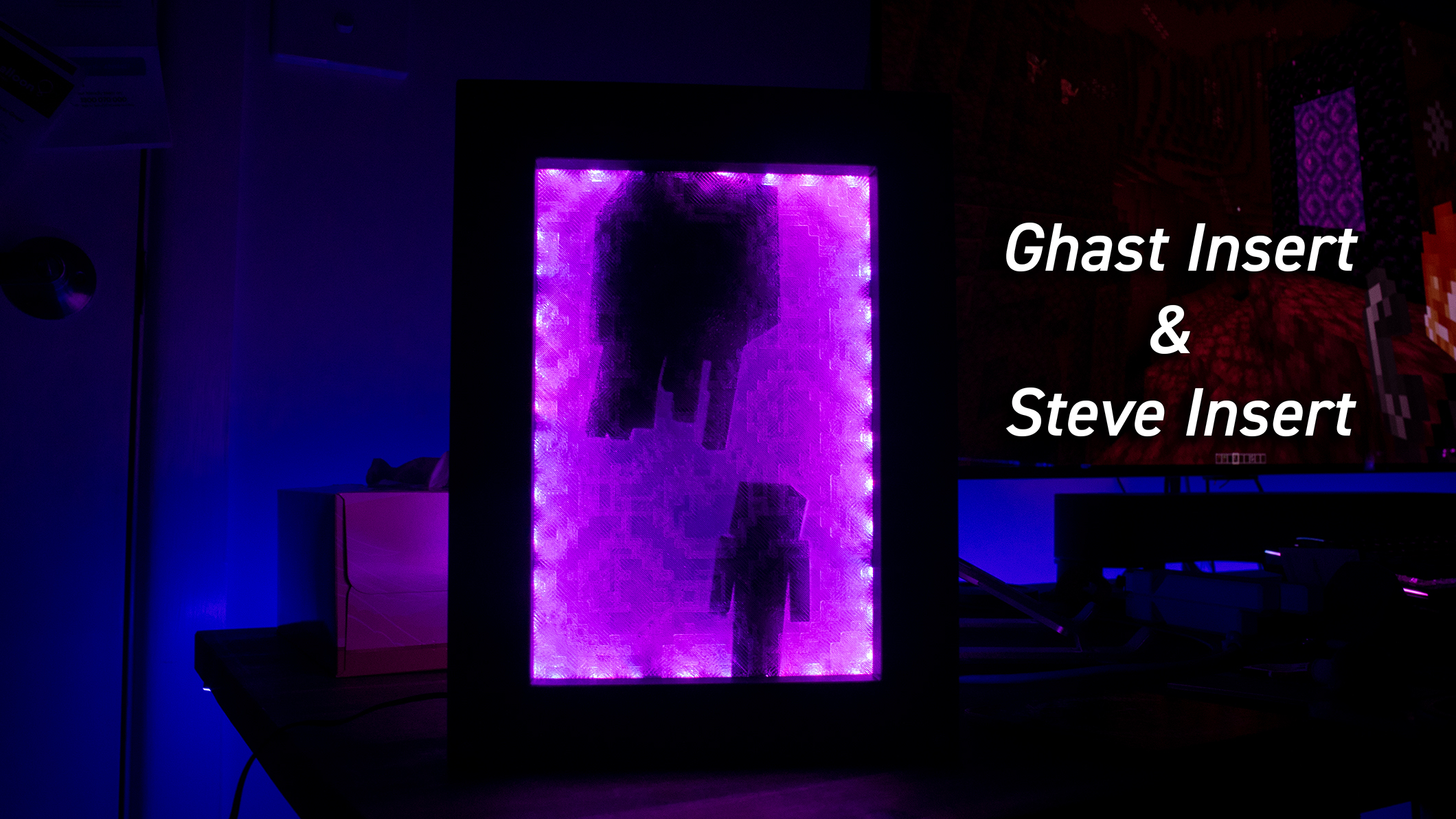 Minecraft Nether Portal LED Lamp (WLED Compatible) by Jackalolz ...
