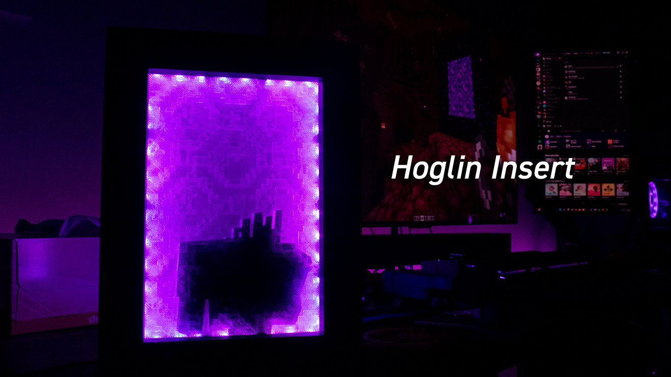 Minecraft Nether Portal LED Lamp (WLED Compatible) by Jackalolz ...