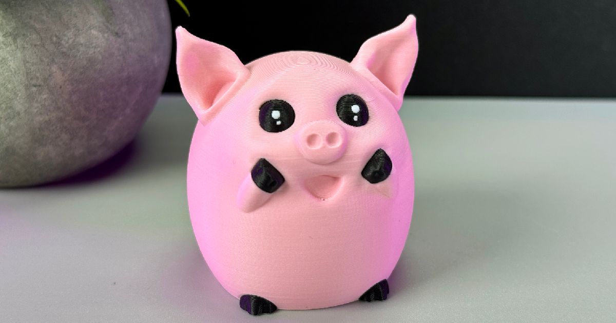 Cute Pig by 3DPrintyi | Download free STL model | Printables.com