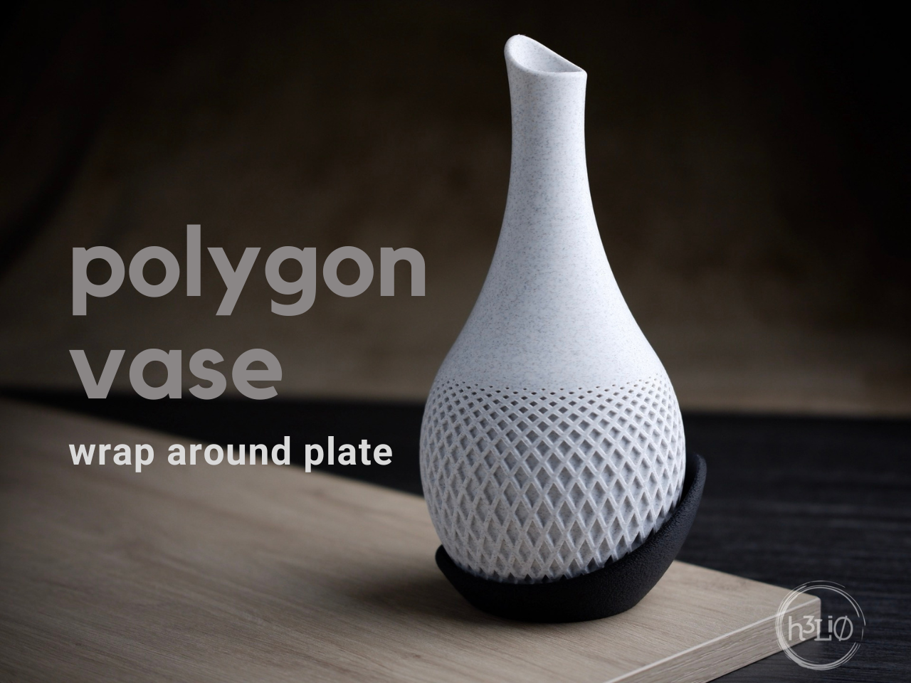 polygon vase · wrap around plate by h3li0 | Download free STL model ...