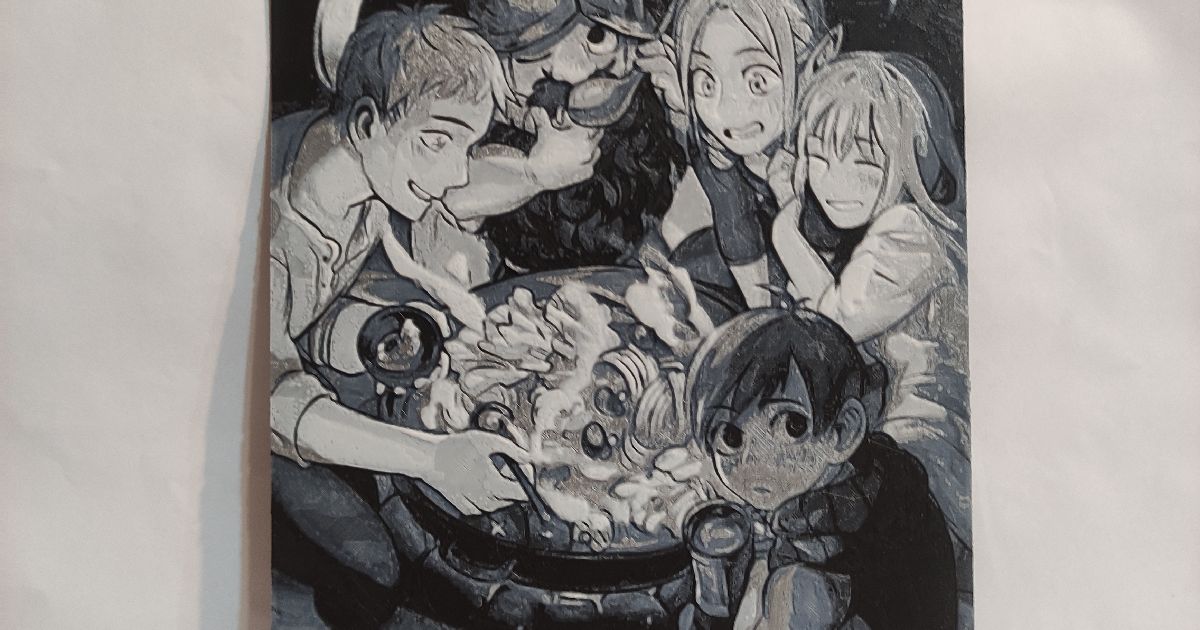 Dungeon Meshi - Happy Ever After, HueForge and AMS 4 Colors by Botaz ...