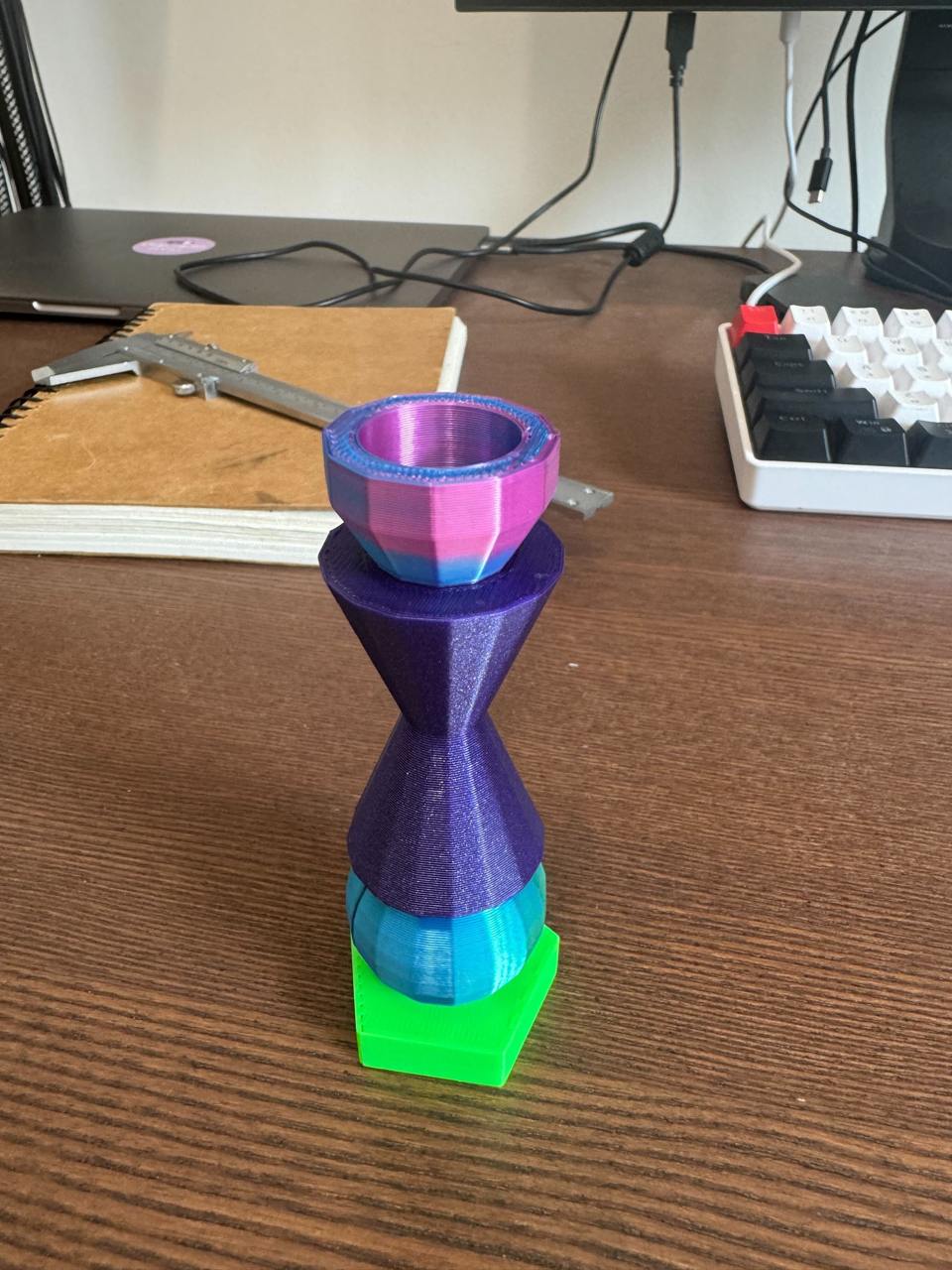 Cozy geometrically shaped candlestick by dixel | Download free STL ...