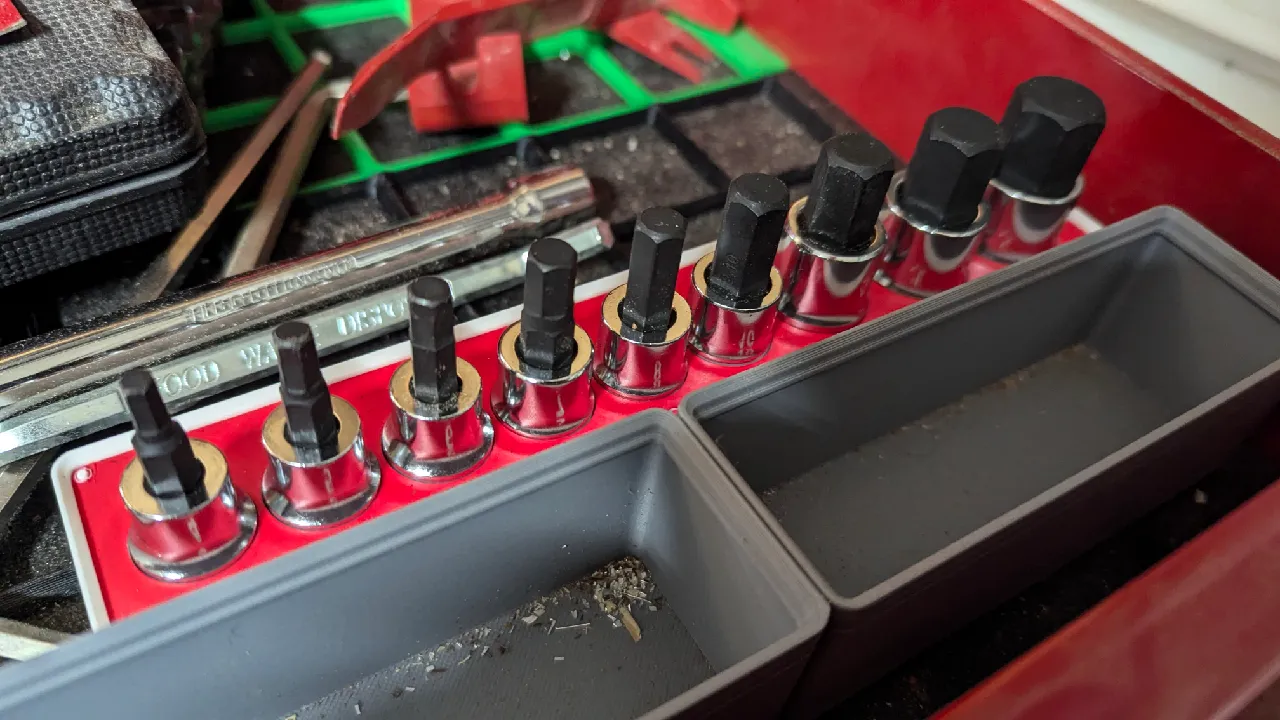 Gridfinity Bin for Harbor Freight 9pc Hex Bit Set by Andrew | Download ...