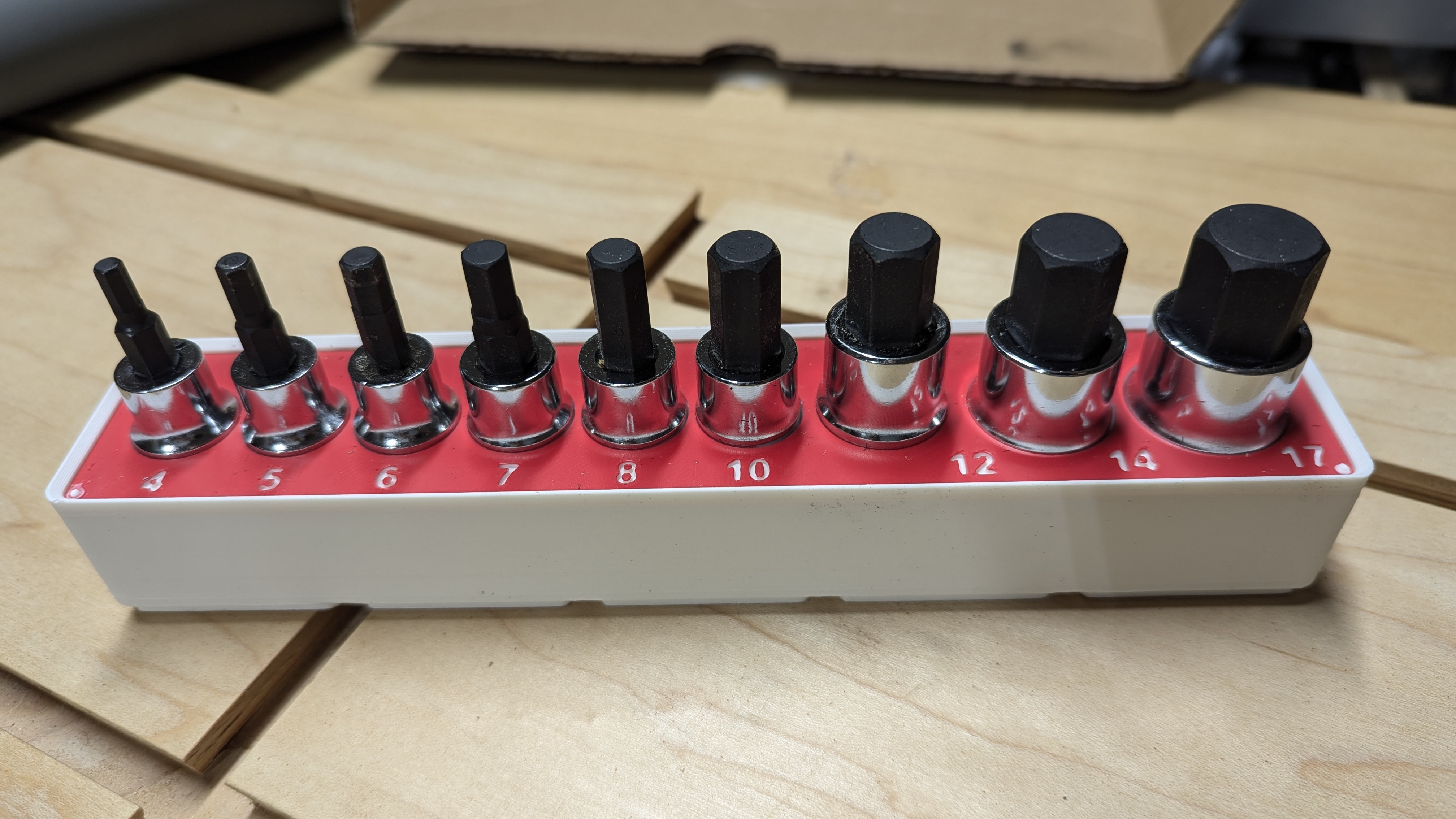 Gridfinity Bin for Harbor Freight 9pc Hex Bit Set by Andrew | Download ...