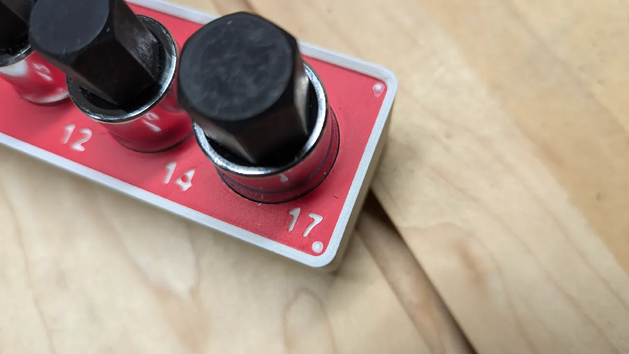 Gridfinity Bin for Harbor Freight 9pc Hex Bit Set by Andrew | Download ...