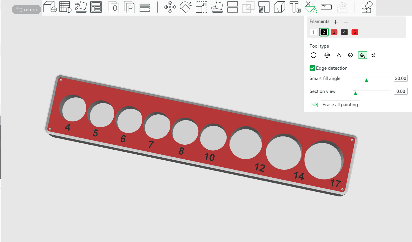 Gridfinity Bin for Harbor Freight 9pc Hex Bit Set by Andrew | Download ...