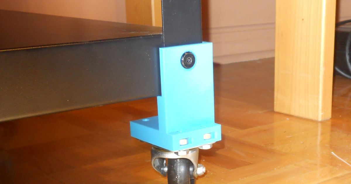 Ikea Bror Caster Holder V02 by ctheroux | Download free STL model ...
