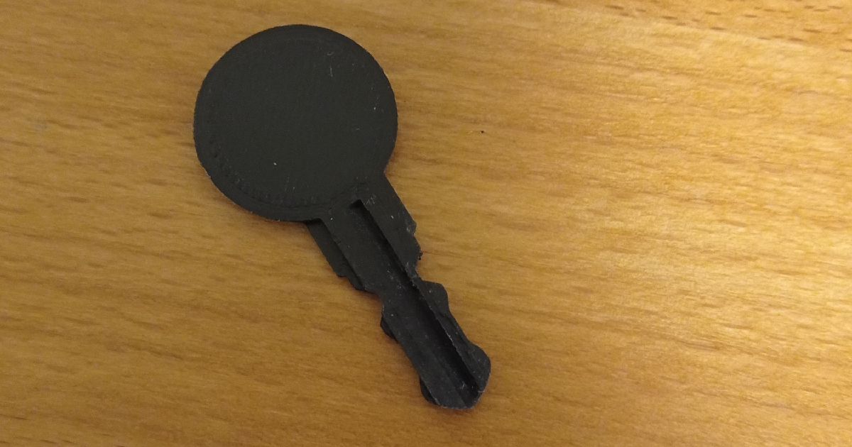 Thule Key for Roof Box and Racks by flotschi | Download free STL model ...