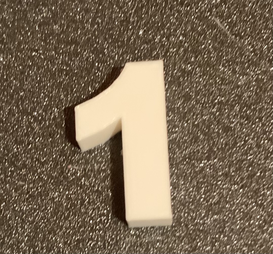 Number one by Louis | Download free STL model | Printables.com