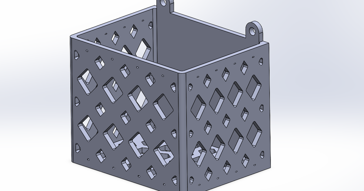 Hanging box - Extended by WizRed | Download free STL model | Printables.com