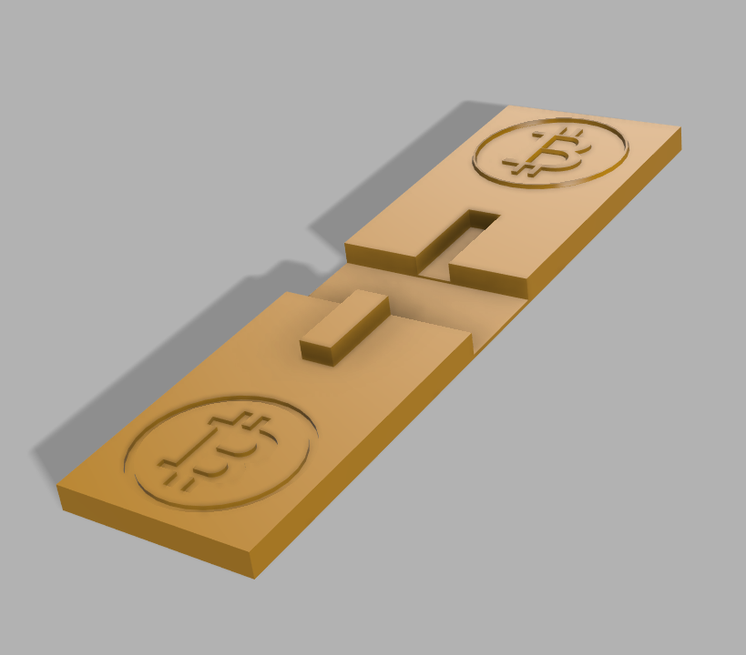 Bitcoin Embosser Stamp by Nottub | Download free STL model | Printables.com