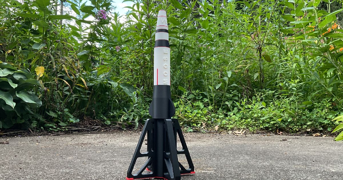 Quad-Pod: Rocket Launchpad and Holder by Moose | Download free STL ...