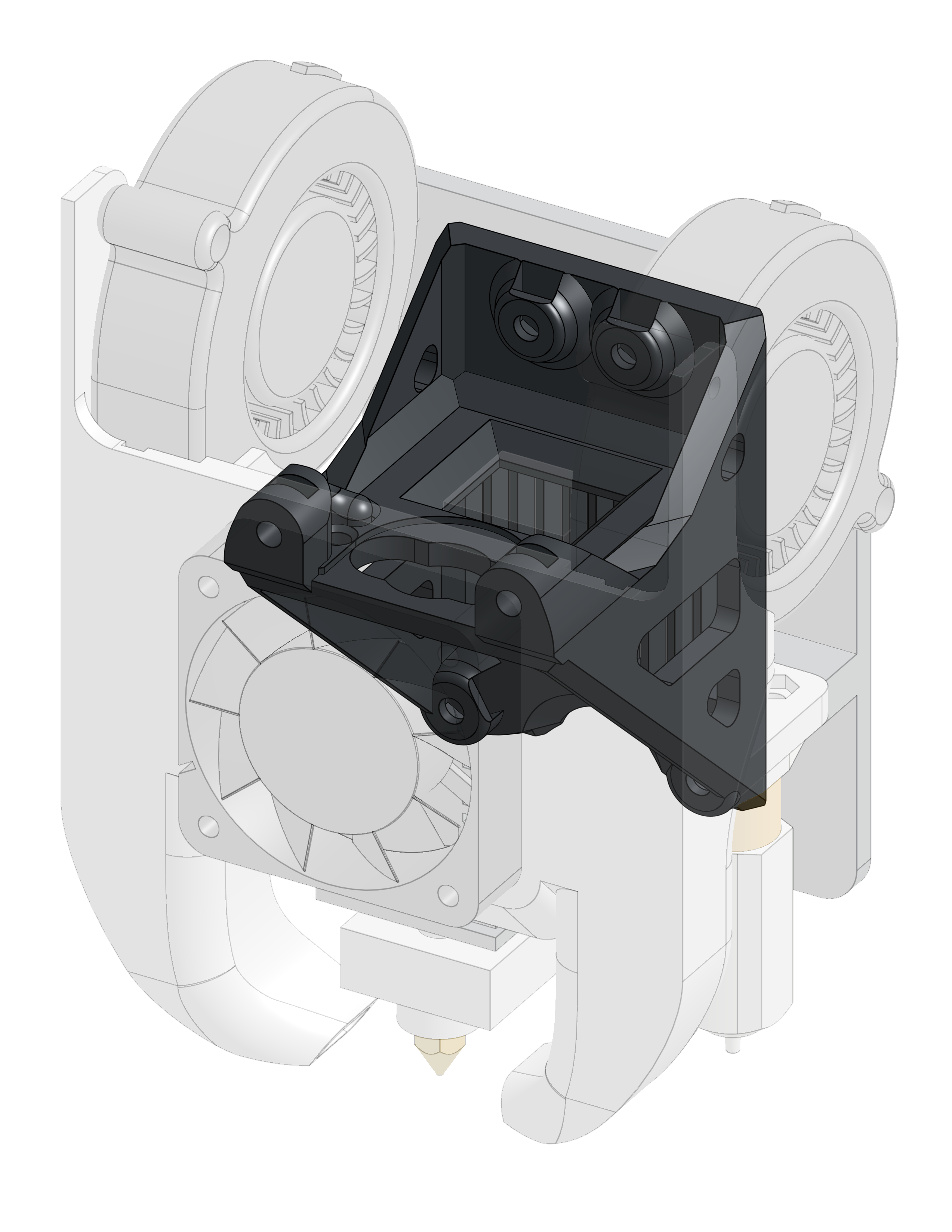 Carriage for Wanhao D12 230 - BL Touch update by RickPWR | Download ...