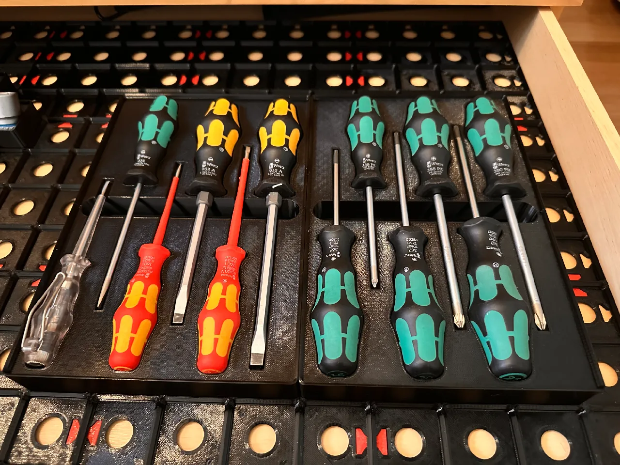 Wera Kraftform XXL 2 screwdriver set gridfinity by telefaksi | Download free STL model ...