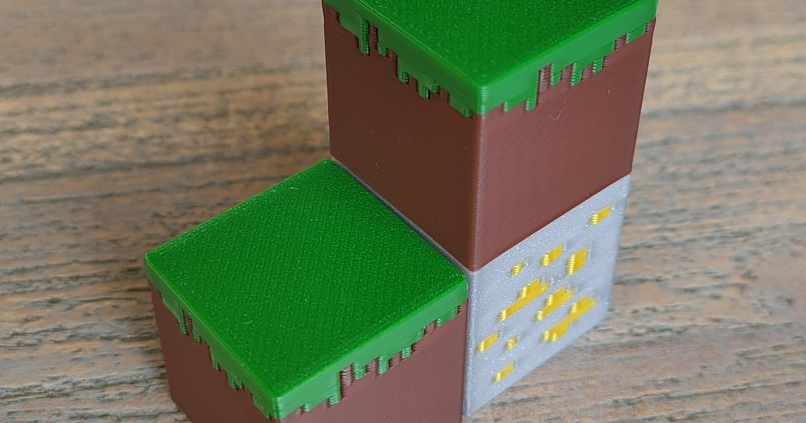 Minecraft grass block dual color by Gilles buildmaster | Download free ...