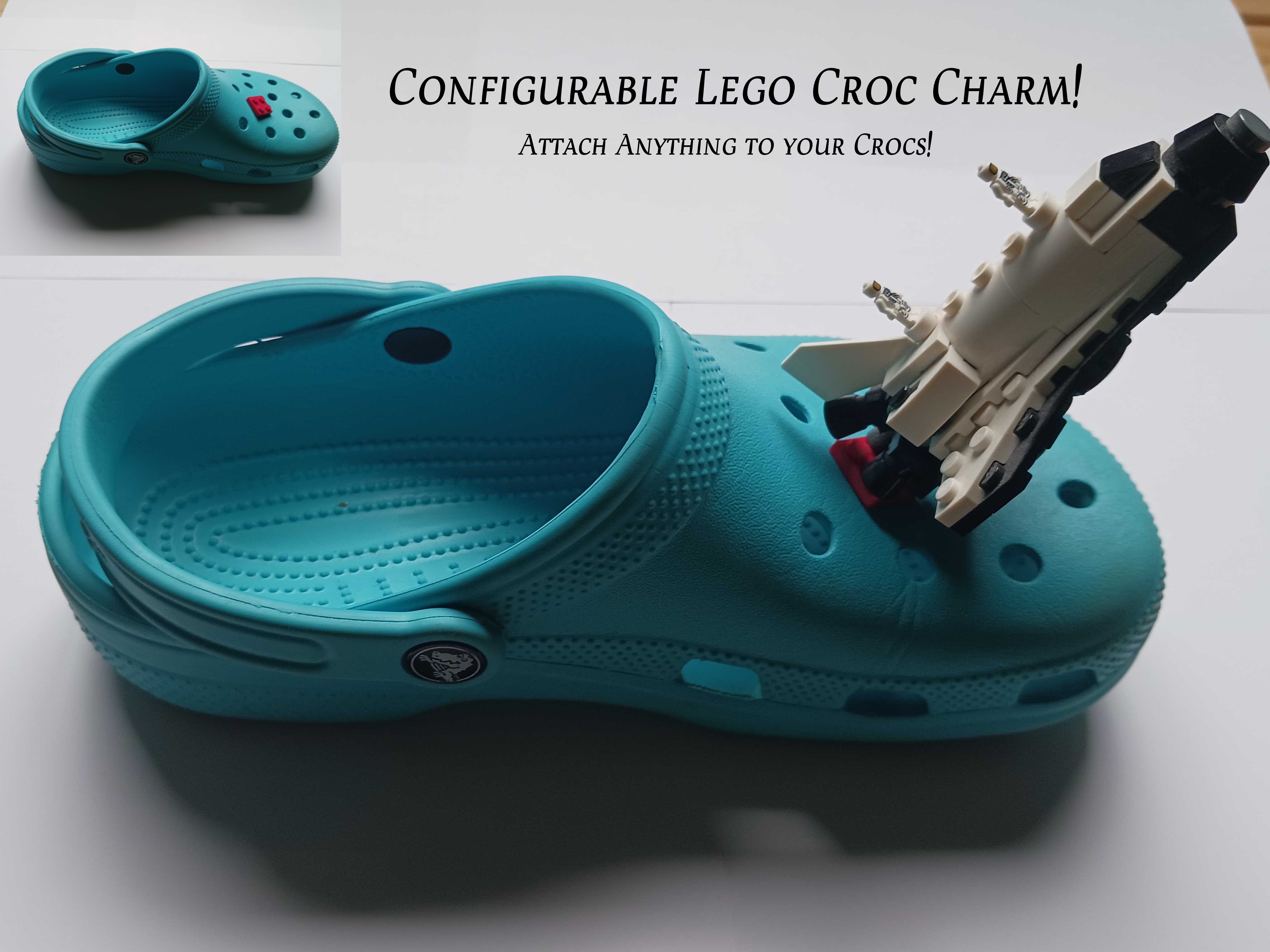 Configurable Lego Croc Charm by AGB | Download free STL model ...