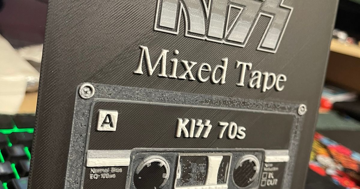 Kiss (#4) Sign - Hueforge by ideat0m | Download free STL model ...