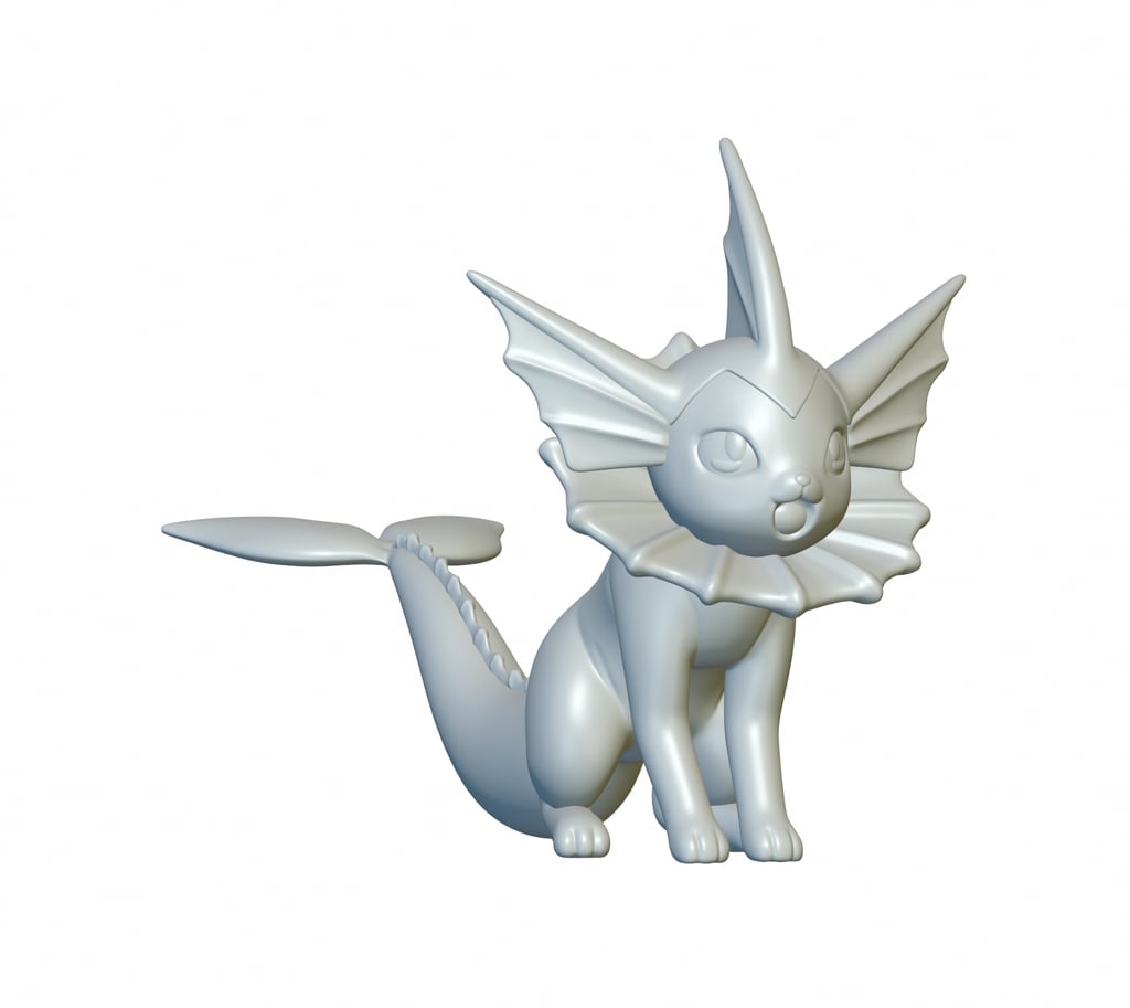 Pokemon Vaporeon #134 - Optimized for 3D Printing by 3Dprint1UP ...