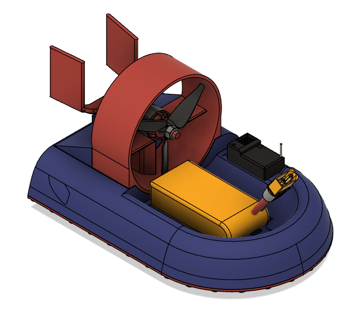 Rc hovercraft by Dmitrii Tomin | Download free STL model | Printables.com