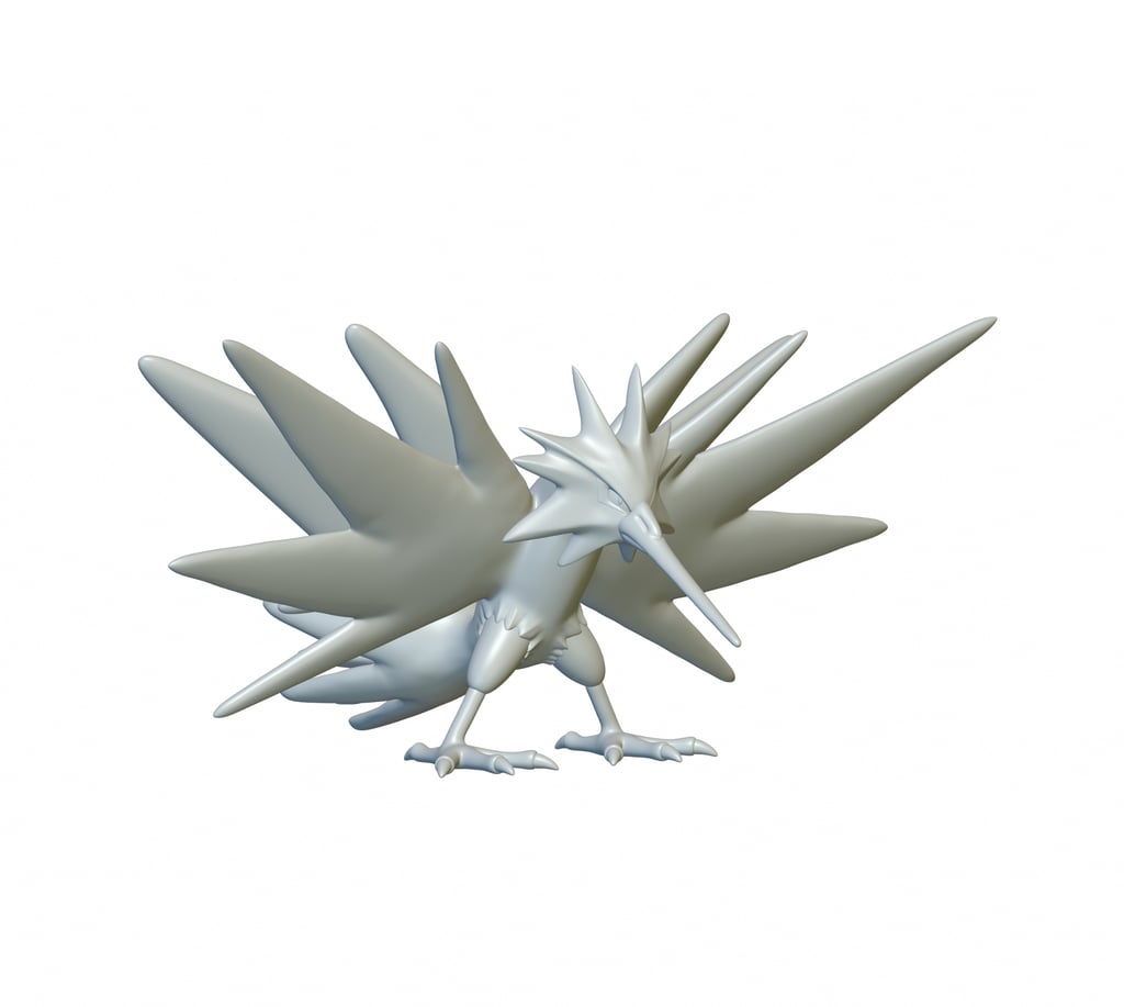 Pokemon Zapdos #145 - Optimized for 3D Printing by 3Dprint1UP ...