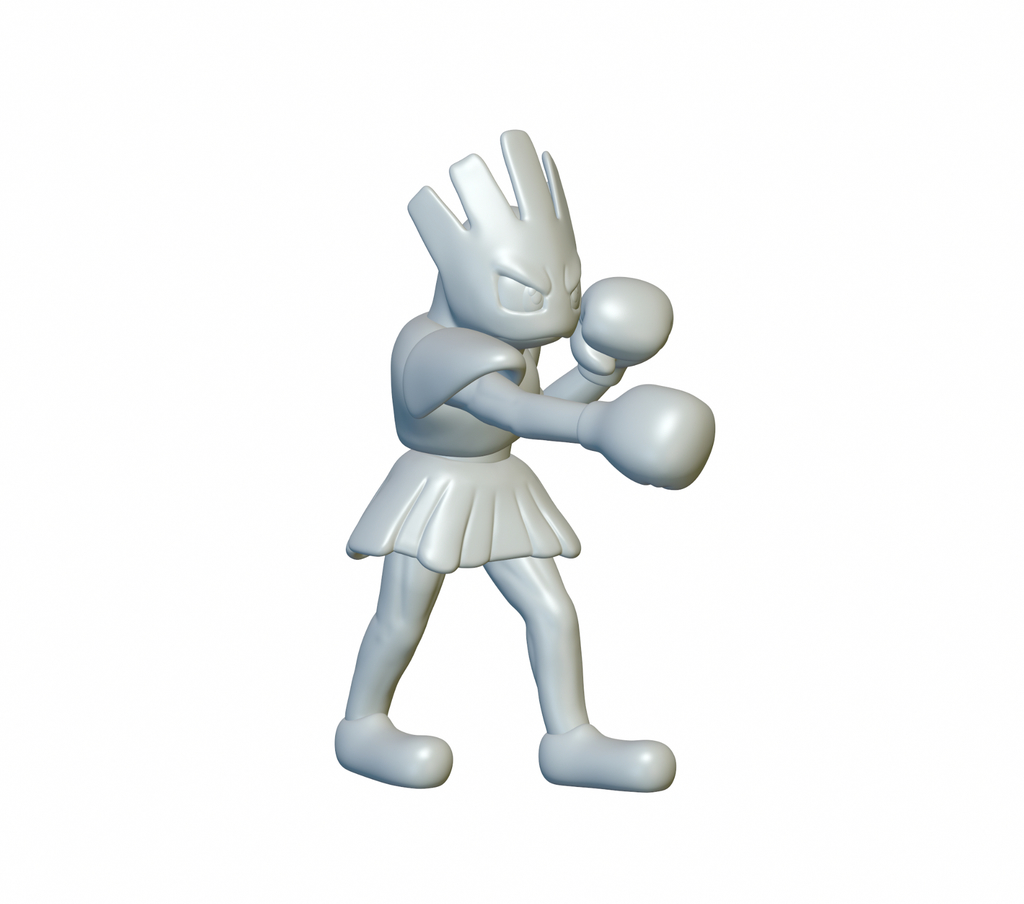 Pokemon Hitmonchan #107 - Optimized for 3D Printing par 3Dprint1UP ...