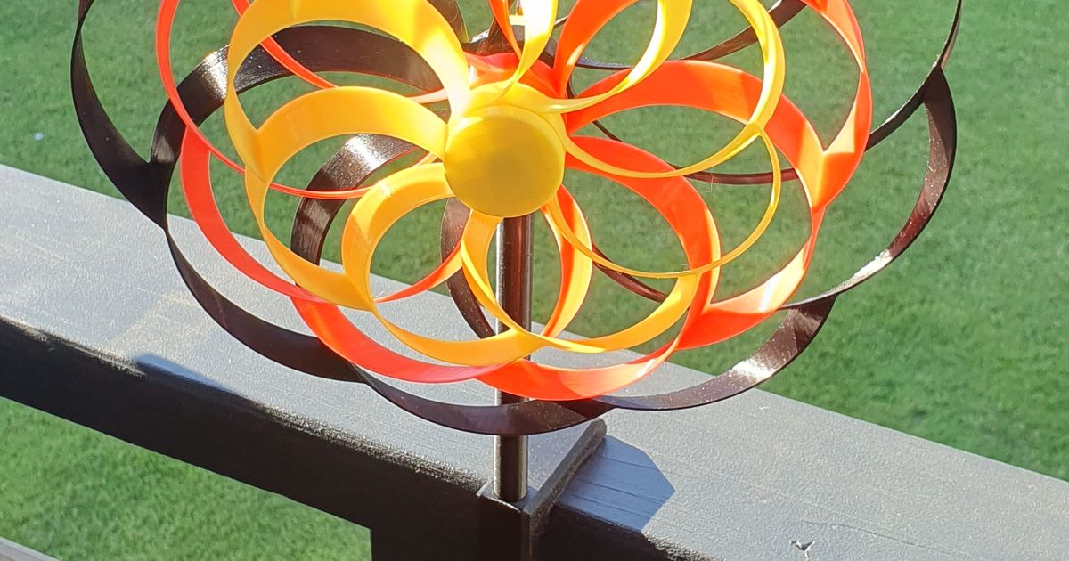 Toroidal Windmill with Bearings by pwetzel | Download free STL model ...