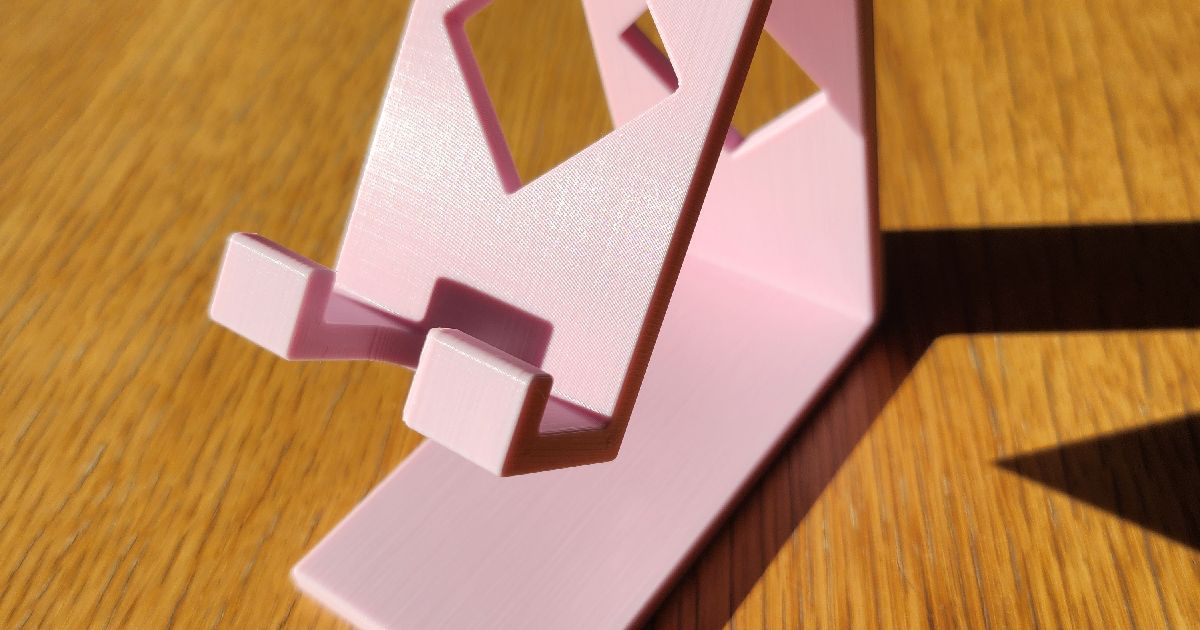 Simple and sturdy phone stand by Stine | Download free STL model ...