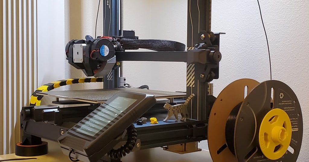 Ultra compact print spool holder adapter with M30 1.5 thread for wall ...