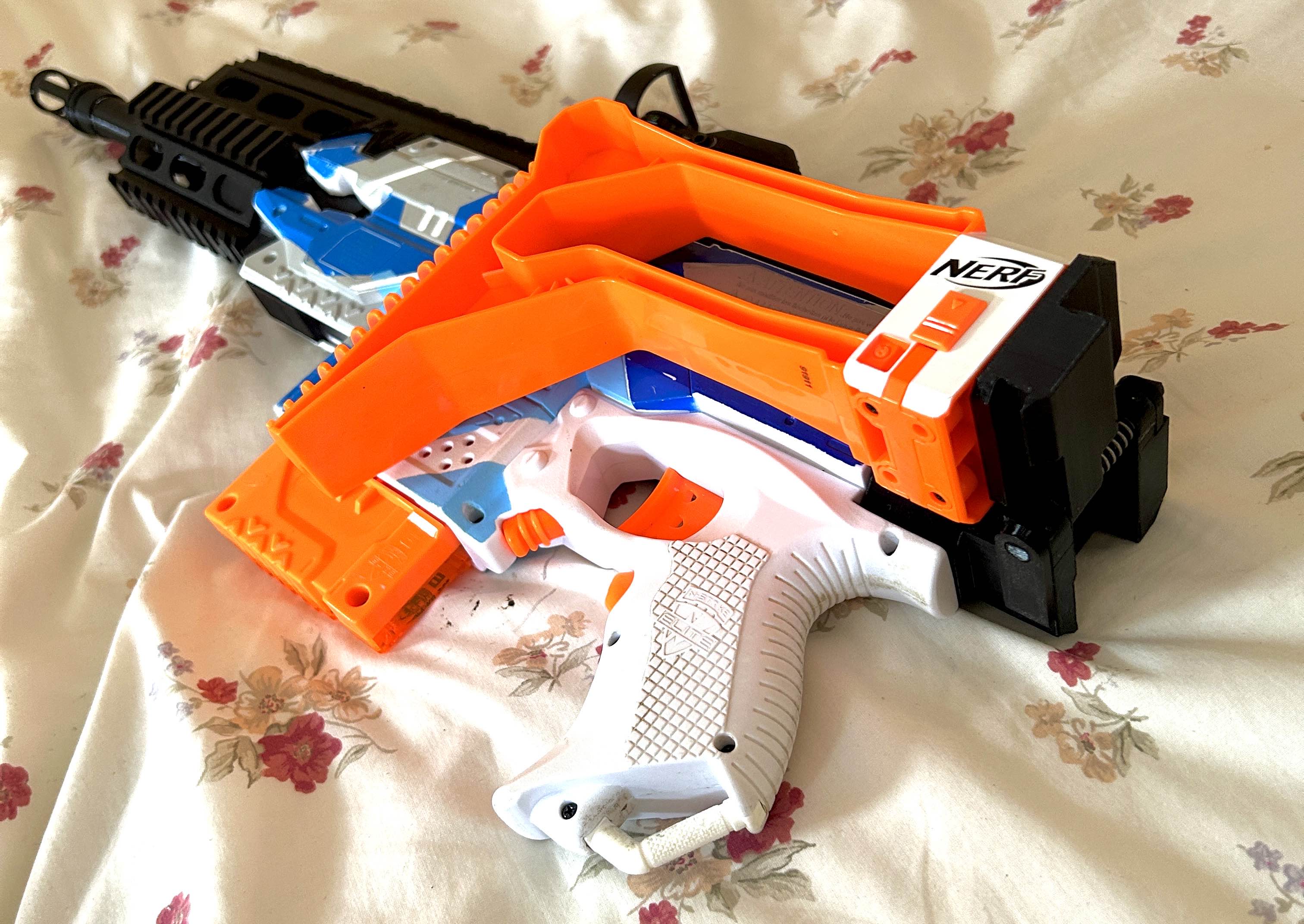 Nerf N-Strike Folding Stock Adapter by cocoblastermods | Download free ...