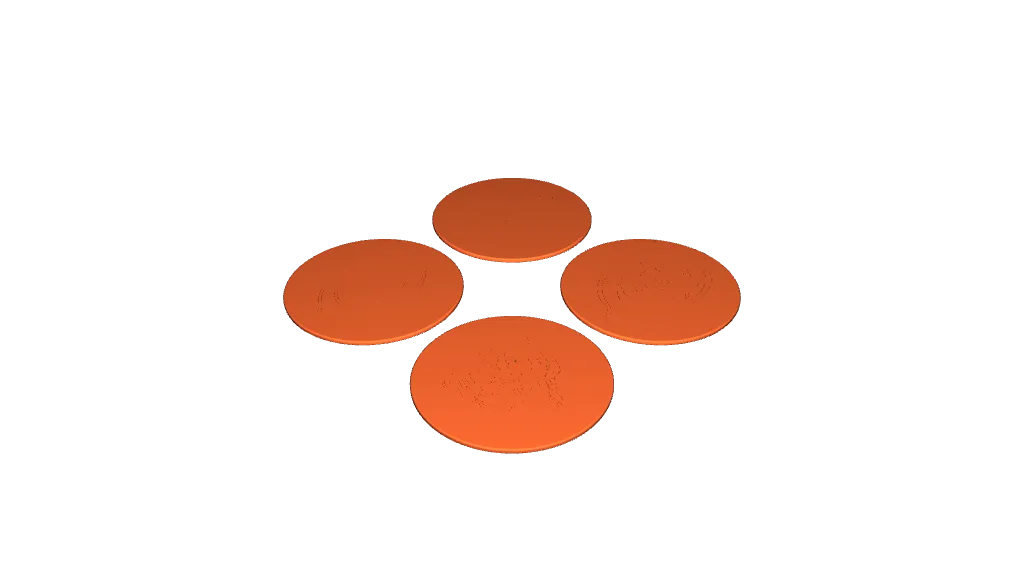Chicago Bears Coaster Set by 3D Ideation | Download free STL model ...