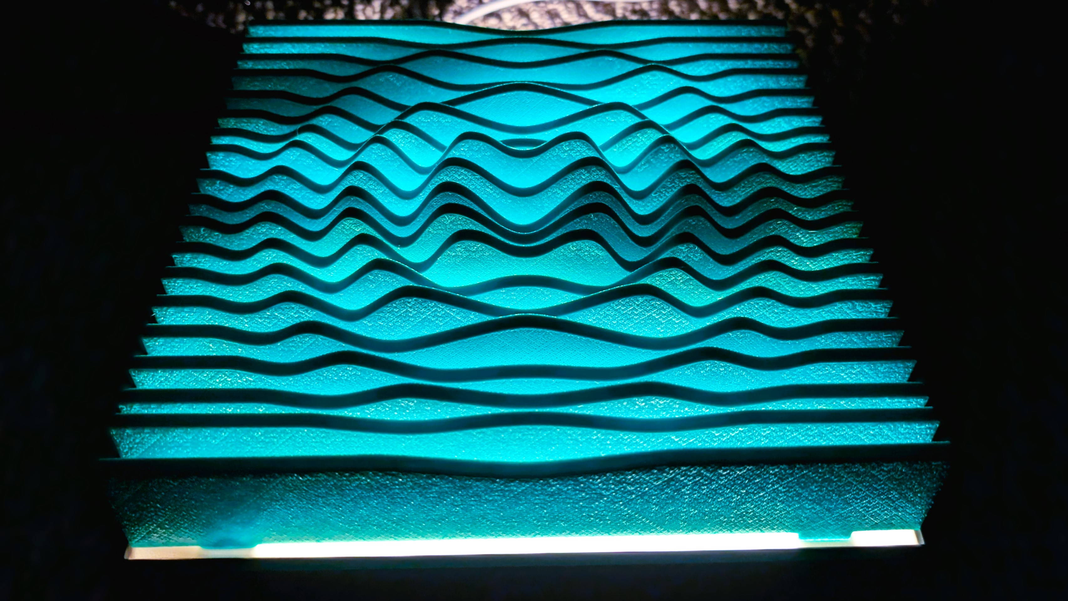 Wave Light Sculpture Desk and Wall Art by omegapoint | Download free ...