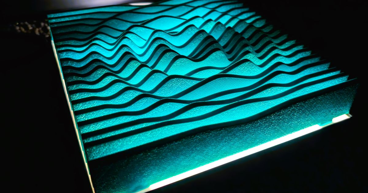 Wave Light Sculpture Desk and Wall Art por omegapoint | Descargar ...