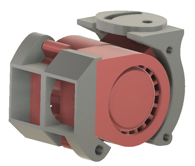 Breeze 4020 Auxiliary fan mount for voron 2.4 by robertgriffiths ...