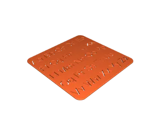 Alphabet Stencil (5mm thick) by BbxDesigns | Download free STL model ...