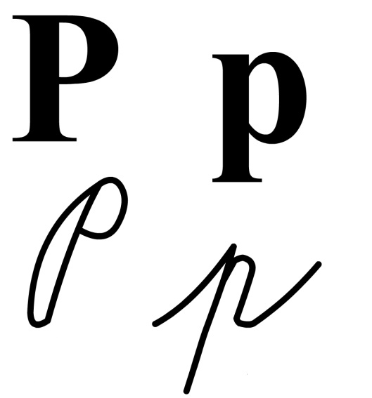 Simple letter Pp by Nina Máčová | Download free STL model | Printables.com