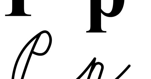 Simple letter Pp by Nina Máčová | Download free STL model | Printables.com