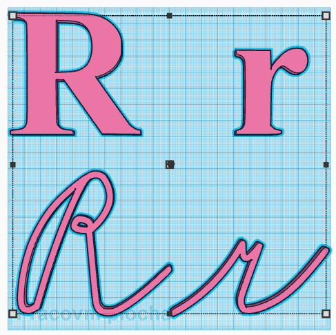 Simple letter Rr by Nina Máčová | Download free STL model | Printables.com