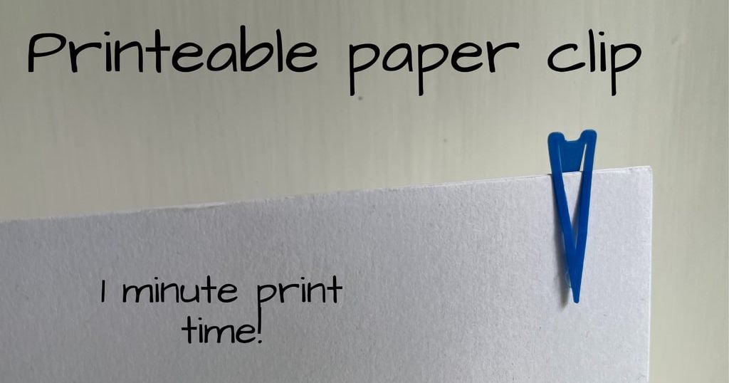 Printeable paperclip by Hydramaker | Download free STL model ...