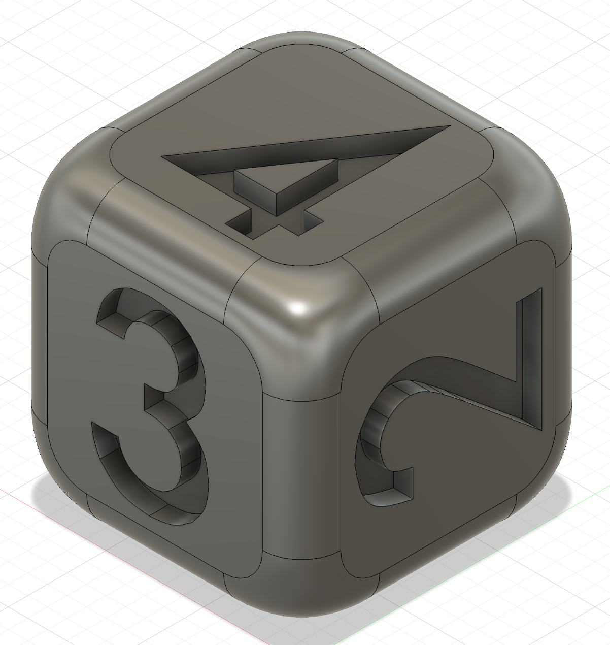 Dé 6 faces by Armand Shahidi | Download free STL model | Printables.com