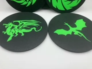 Dragon Coaster Set by 3D Ideation | Download free STL model ...