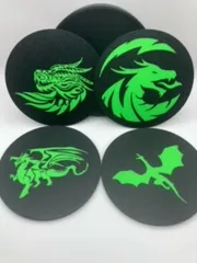 Dragon Coaster Set by 3D Ideation | Download free STL model ...