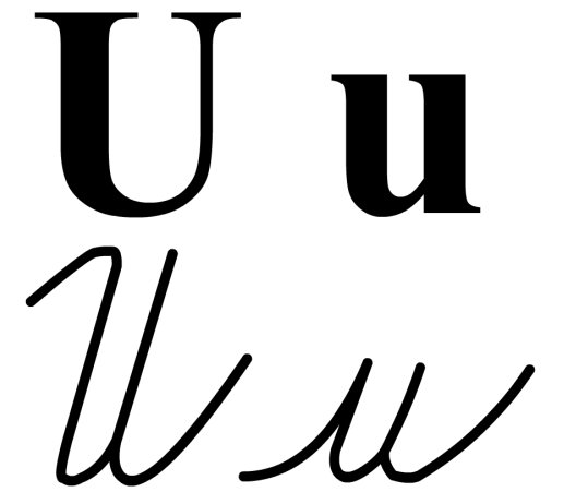 Simple letter Uu by Nina Máčová | Download free STL model | Printables.com