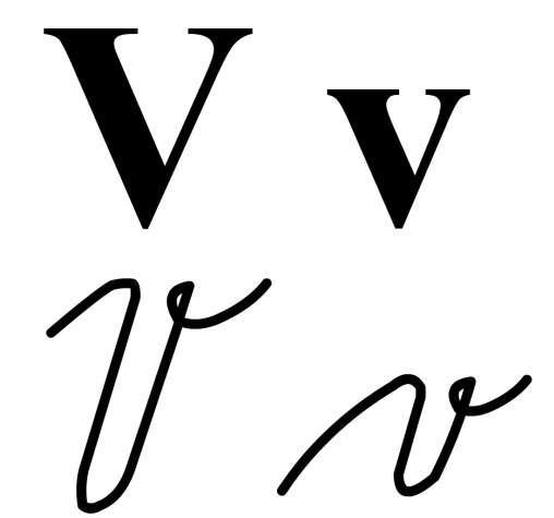Simple letter Vv by Nina Máčová | Download free STL model | Printables.com